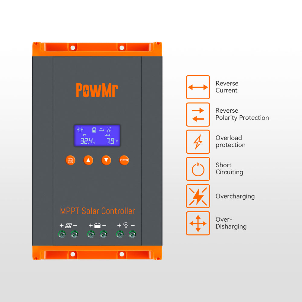 POWMR 60A MPPT Solar Charge Controller for Parallel | LK Tronics