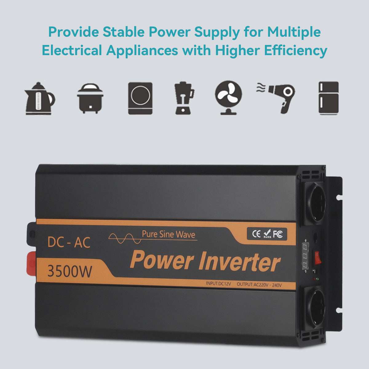 3500W DC 24V AC 110V Power Inverter – PowMr