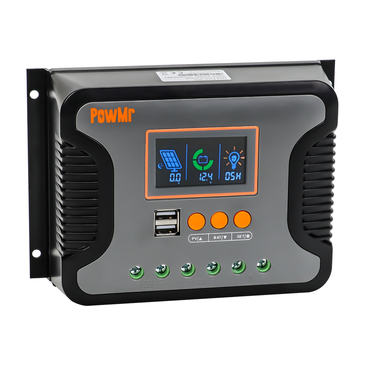 80A 12V/24V/36V/48V PWM Solar Charge Controller – PowMr