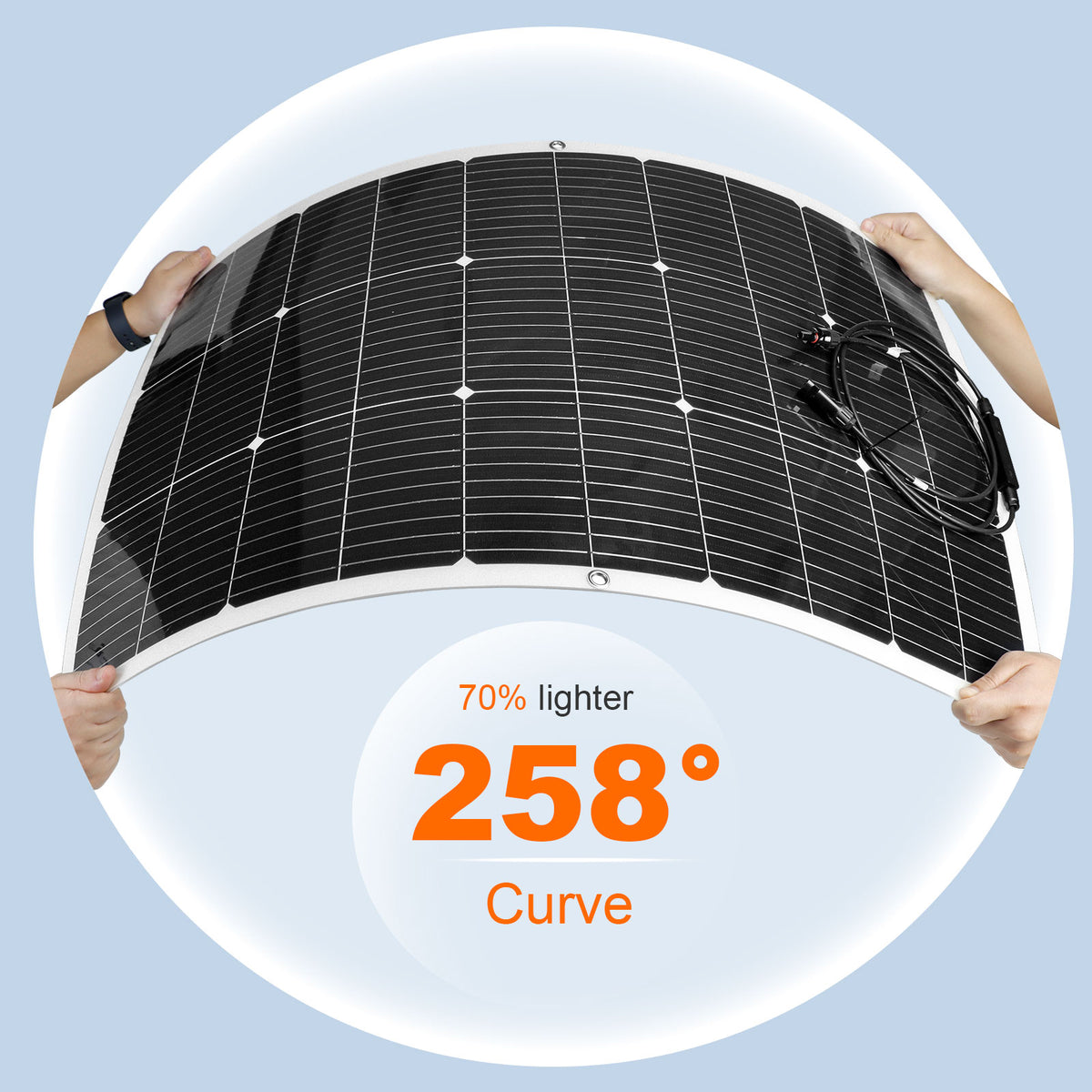 100W Flexible Monocrystalline Solar Panel – PowMr