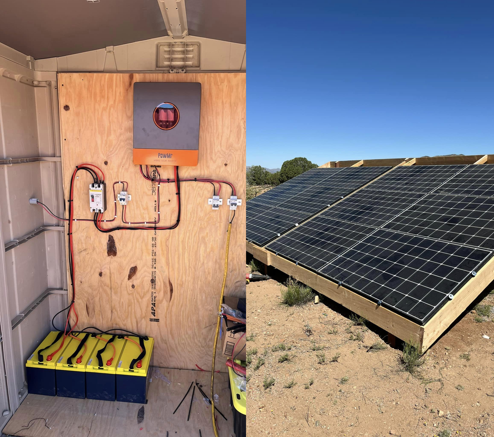 5kW Solar Setup with four 12V 100Ah Batteries – PowMr
